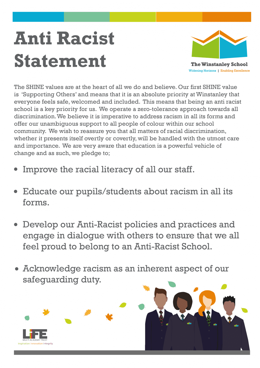 Equality and Anti Racism - The Winstanley School
